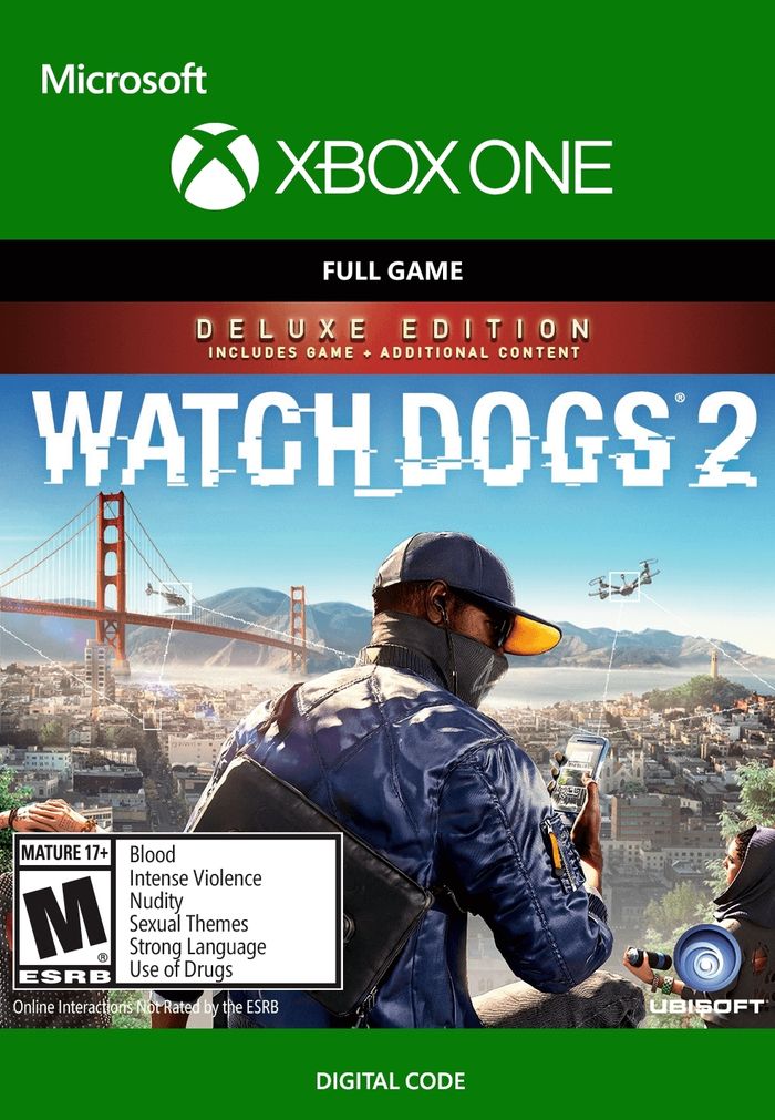 Watch Dogs 2 Deluxe Edition Xbox One (Digital Code) GamesZoned